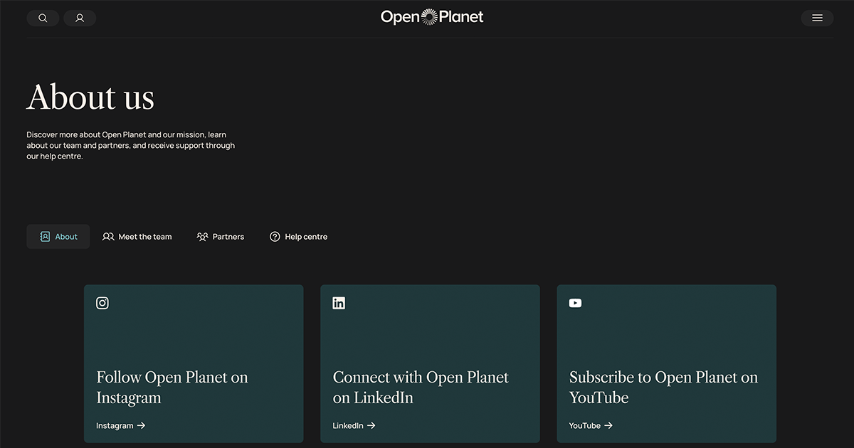 About us • Open Planet