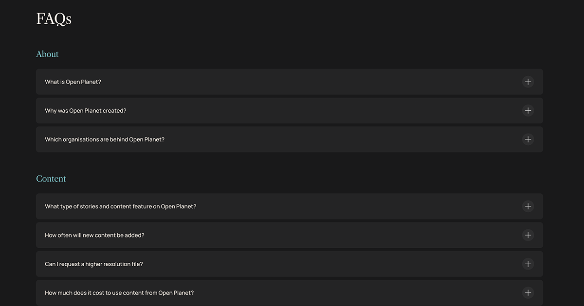 Help centre • Open Planet